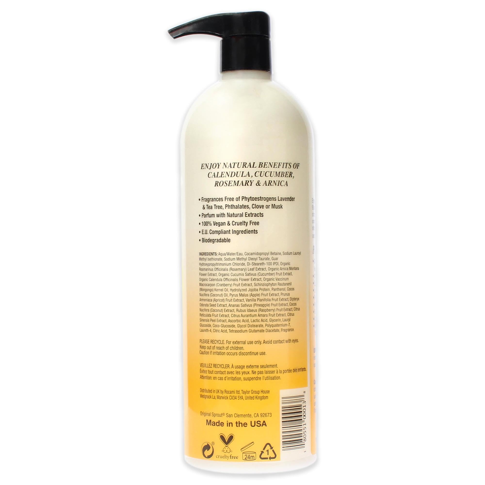 Original Sprout Island Bliss Shampoo.Sulfate-Free and Vegan Hair Care Shampoo. 33 Ounces