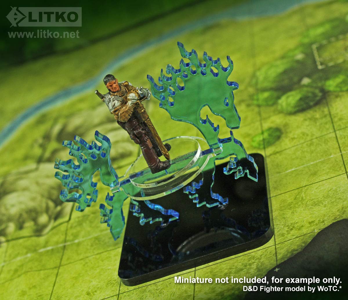 LITKO Character Mount | Phantom Steed | Ghost Horse | Role Playing Games | Compatible with Dungeons & Dragons and Pathfinder Games (2-Inch Square Base)