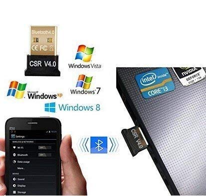 USB Bluetooth Adapter, 4.0 Dongle Ideapro Micro Bluetooth Transmitter, Transfer for Laptop Windows 10 Raspberry Pi, Linux, Stereo Headset, Wireless Keyboard Headphone
