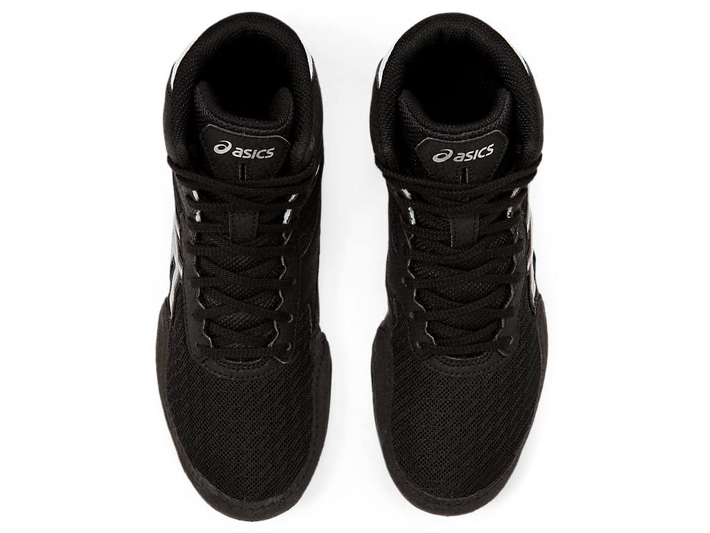 ASICS Kid's Matflex 6 Grade School Wrestling Shoes, 2.5, Black/Silver