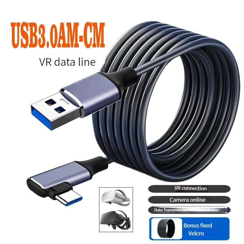 BABYCE Link Cable 3M Compatible with Meta Quest Pro/Oculus Quest 2 Accessories and PC/Steam VR, High Speed PC Data Transfer, USB 3.0 to USB C Cable for VR Headset and Gaming PC
