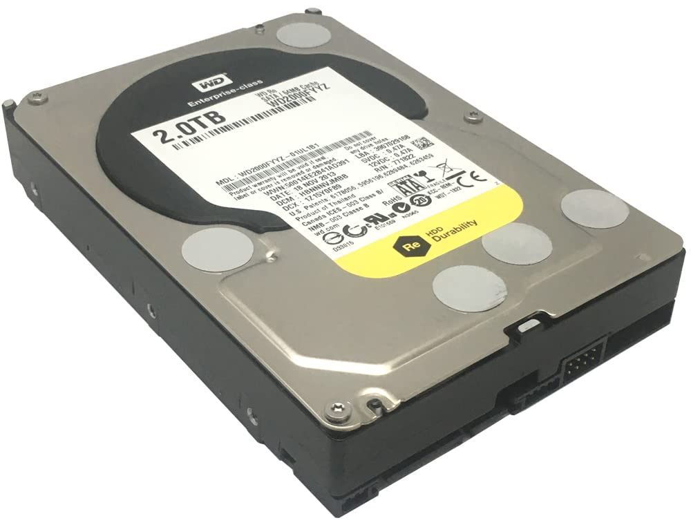 Western Digital RE WD2000FYYZ 2TB 7.2 K RPM 64MB Cache SATA 3.5" Enterprise HDD