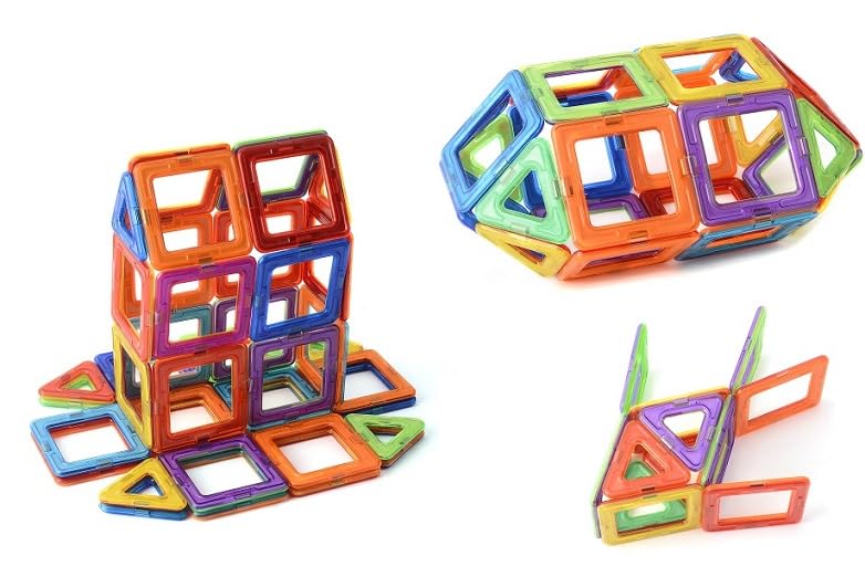 JDBF Magnetic Building Tiles Set for Kids | 30 Pieces Colorful, Durable, & Safe Construction Blocks | STEM Educational Toys for Creative Learning | Perfect for 3+ Years