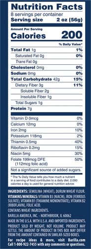 Barilla Mezzi Rigatoni Pasta, 16 oz. Box - Non-GMO Pasta Made with Durum Wheat Semolina - Kosher Certified Pasta