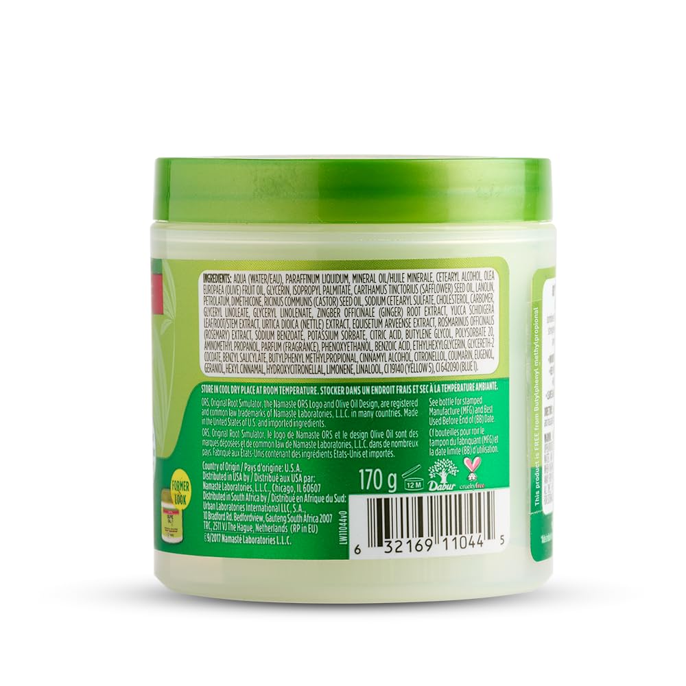 ORS Olive Oil Fortifying Cream Hair Dress Infused with Castor Oil for Strengthening 6 Ounces
