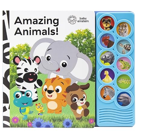 Baby Einstein - Amazing Animals 10-Button Sound Book - PI Kids (Play-A-Sound)