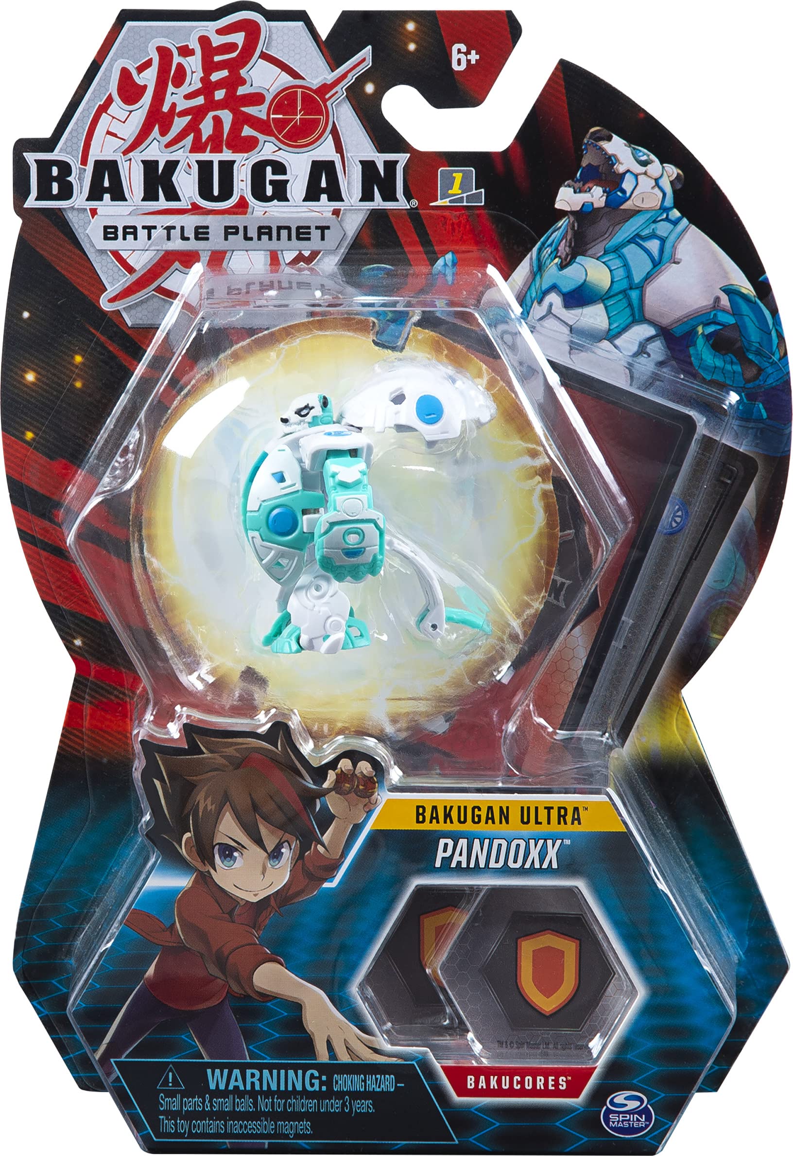 Bakugan Ultra, Pandox, 3-inch Collectible Action Figure and Trading Card, for Ages 6 and Up