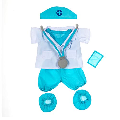 Doctor Outfit Teddy Bear Clothes Fits Most 14" - 18" Build-a-Bear and Make Your Own Stuffed Animals
