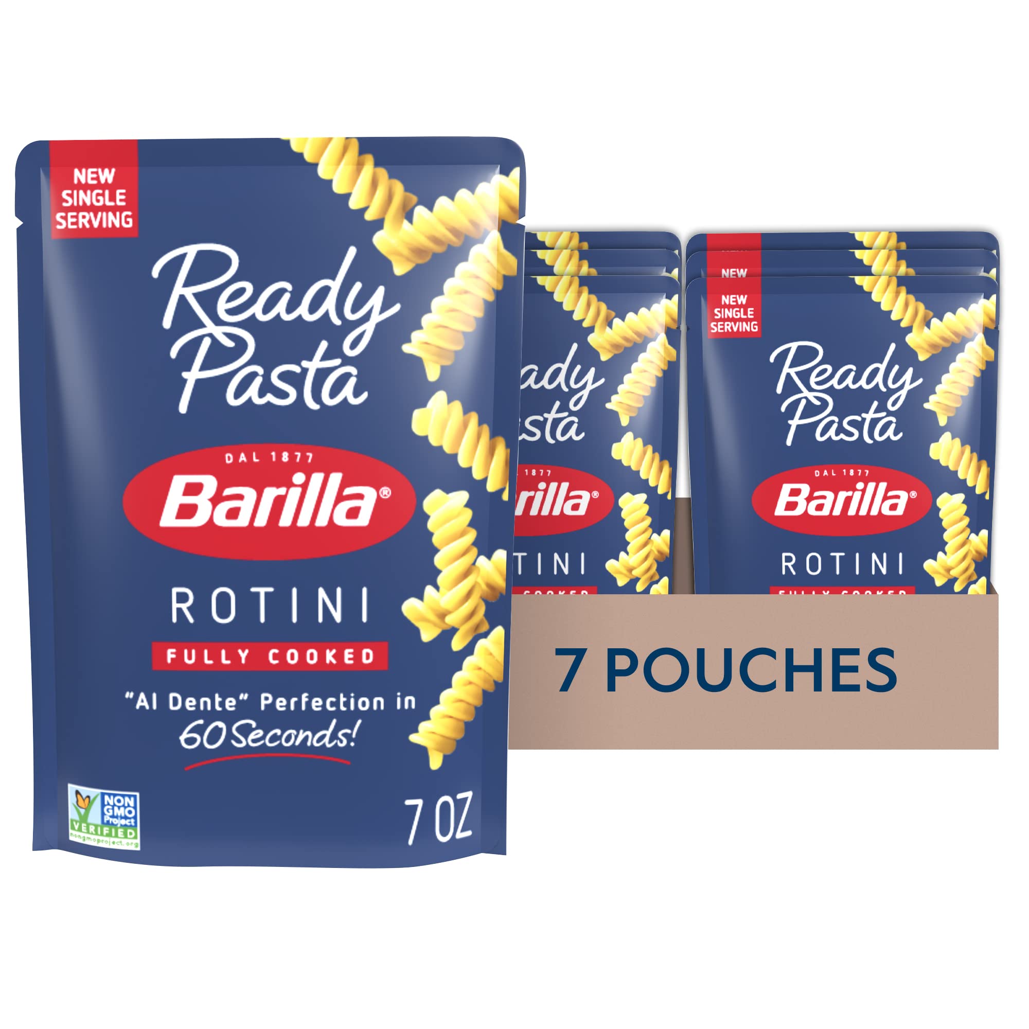 Barilla Ready Pasta, Rotini, 7 oz. Pouch (pack of 7)