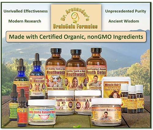 Gum Disease Help, Gum Recession Help -Organic MOUTHWASH -β 100% Pure & Healthy - Organic/nonGMO - Tooth Pain, Sensitivity, Bad Breath, Plaque, Lichen planus.