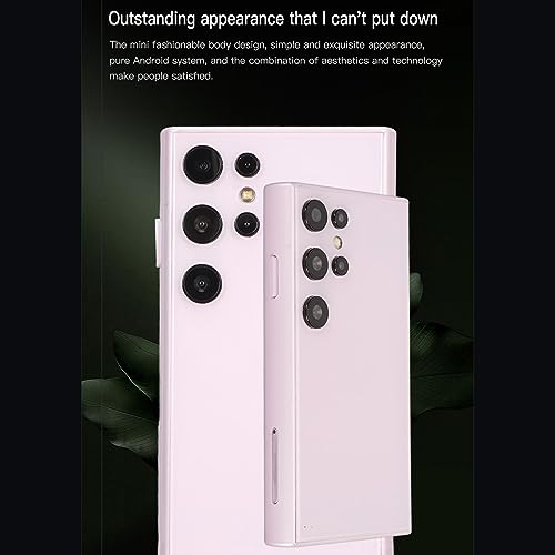 banapoy SOYES S23 Pro Mini Smartphone, 3.0 Inch 3D Glass Ultra Thin WiFi 2GB RAM 16GB ROM 0.3MP Front 2MP Rear Camera 3G Pocket Cell Phone for Android 8.1 (Purples)