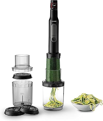 Philips ProMix Viva Collection Handblender, 300W Blending Power, SpeedTouch, On-the-Go Tumbler, Black & Stainless Steel, (HR2629/91)