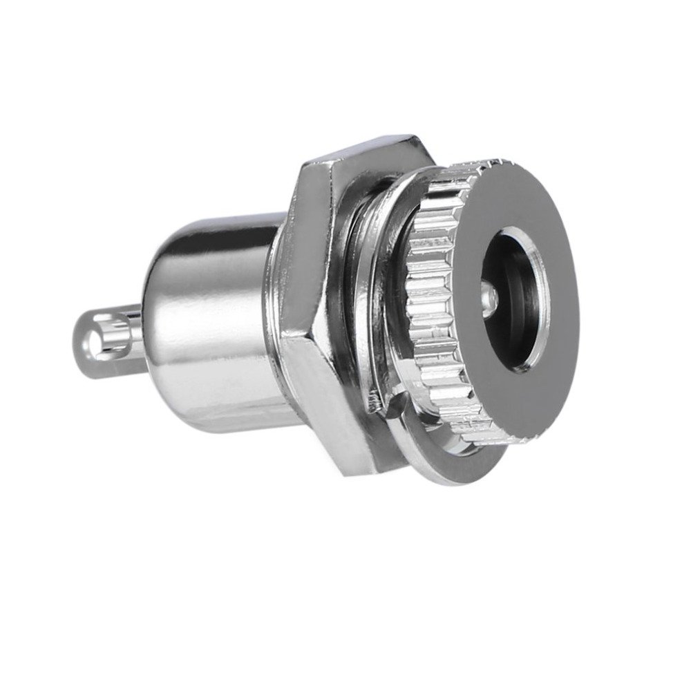 E-outstanding 5-Pack DC-099 5.5 mm x 2.1mm 30V 10A DC Power Jack Socket,Threaded Female Panel Mount Connector Adapter