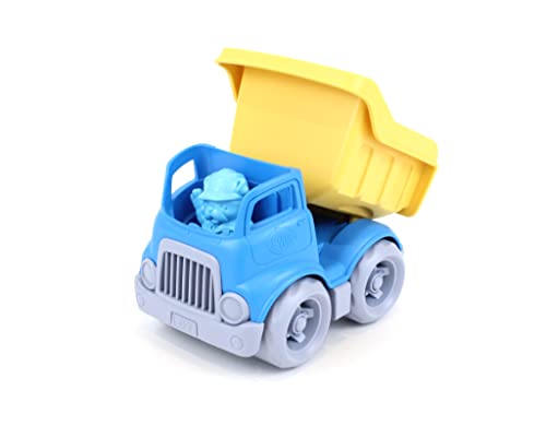Green Toys Dumper Construction Truck Blue/ Yellow, 5.75x7.5x5.5, count of 2