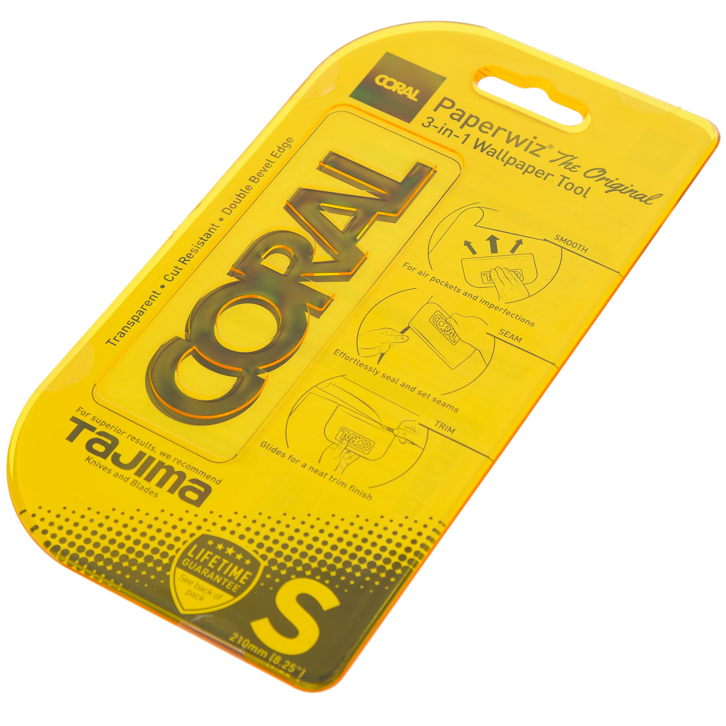CORAL Paperwiz 3-in-1 Wallpaper Smooth Seam and Trim Smoothing Tool Wall Paper Smoother Application kit 69500