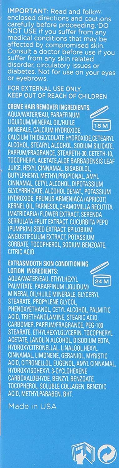 Sally Hansen Creme Hair Remover Kit for Face, Lip and Chin (Case of 6)