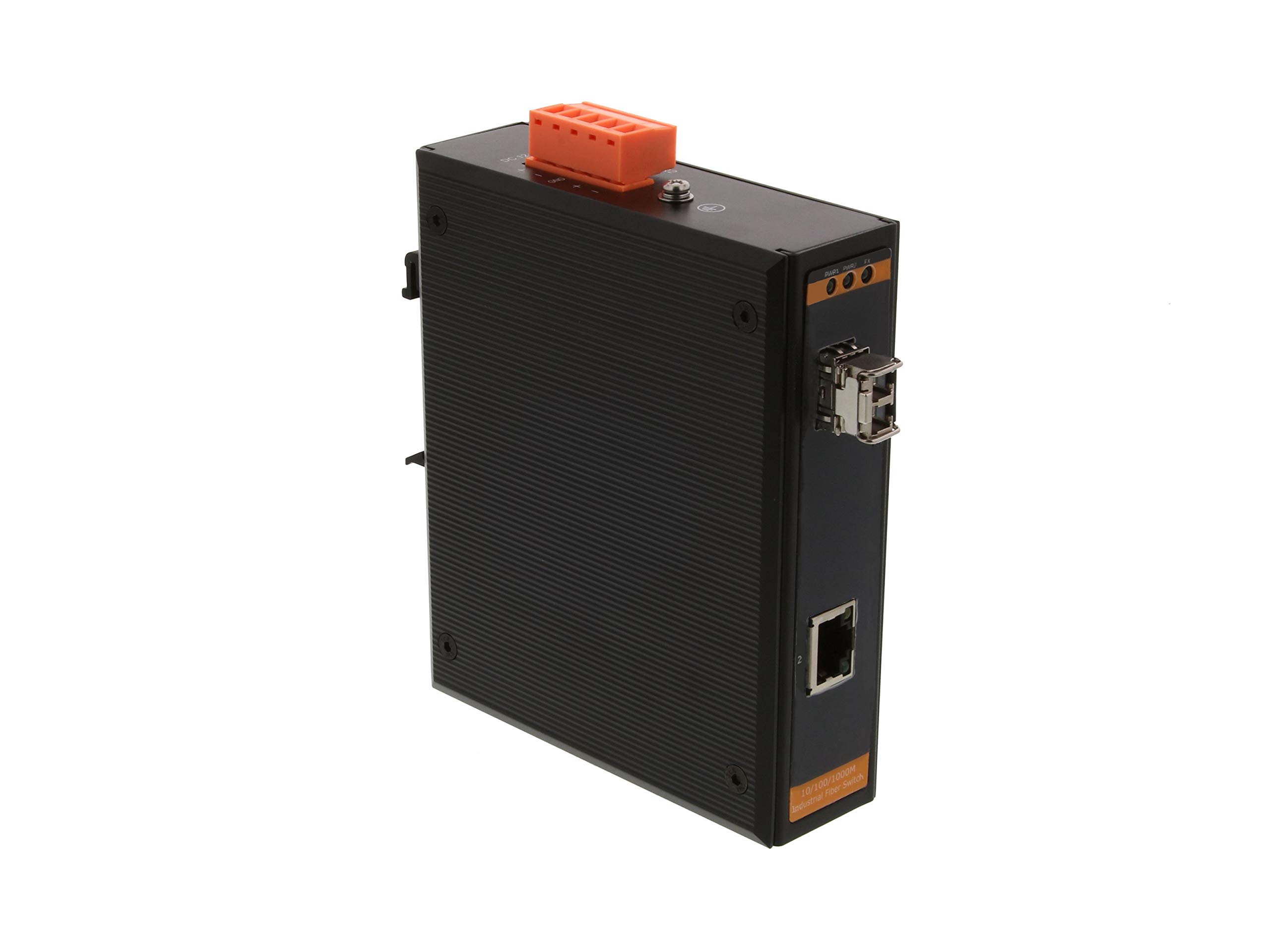 Networx Industrial Gigabit Ethernet Fiber Media Converter - 1000Base-LX - LC Multimode, 550m, 850nm, 1 Port
