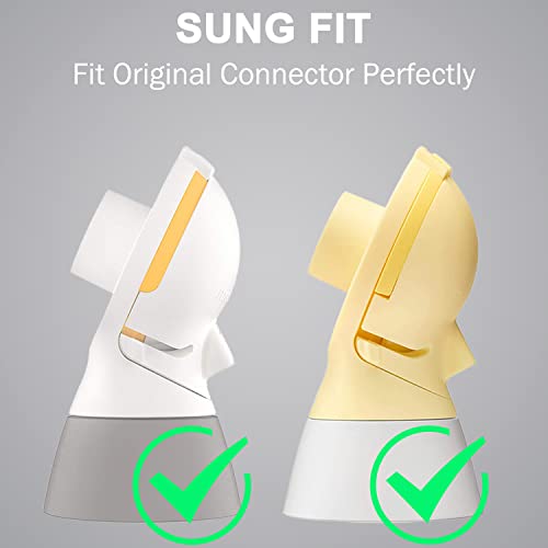 Membrane Compatible with Medela Pump Parts, BPA Free Silicone Membranes Compatible with Pump in Style MaxFlow, Swing Maxi, Freestyle Flex Breast Pumps, Breast Pump Connector Replacement Parts