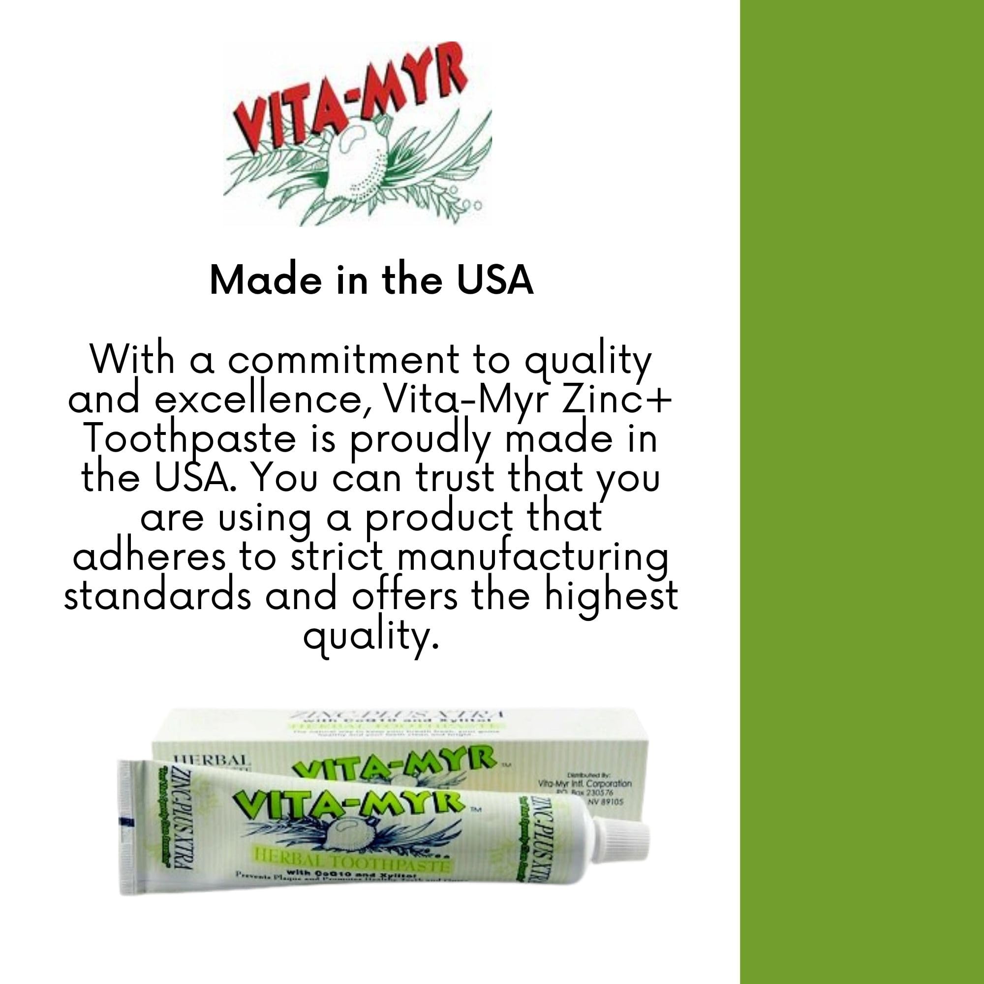 VITA MYR Herbal W Coq10 And Xylitol Toothpste, 5.4 OZ