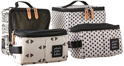 Petunia Pickle Bottom Meta Backpack & Inter-Mix Deluxe Kit Bundle | Diaper Bag Backpack for Parents | Stylish Bag and Organizer | Comfortable, Spacious, and Sleek Backpack for On the Go Moms