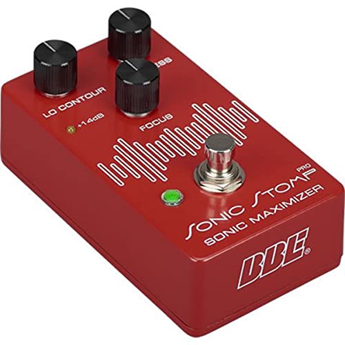 BBE Sonic Stomp Pro - Premium Mini Compressor Pedal for Electric Guitar & Bass - Enhance Your Tone & Dynamics - Compact & Powerful
