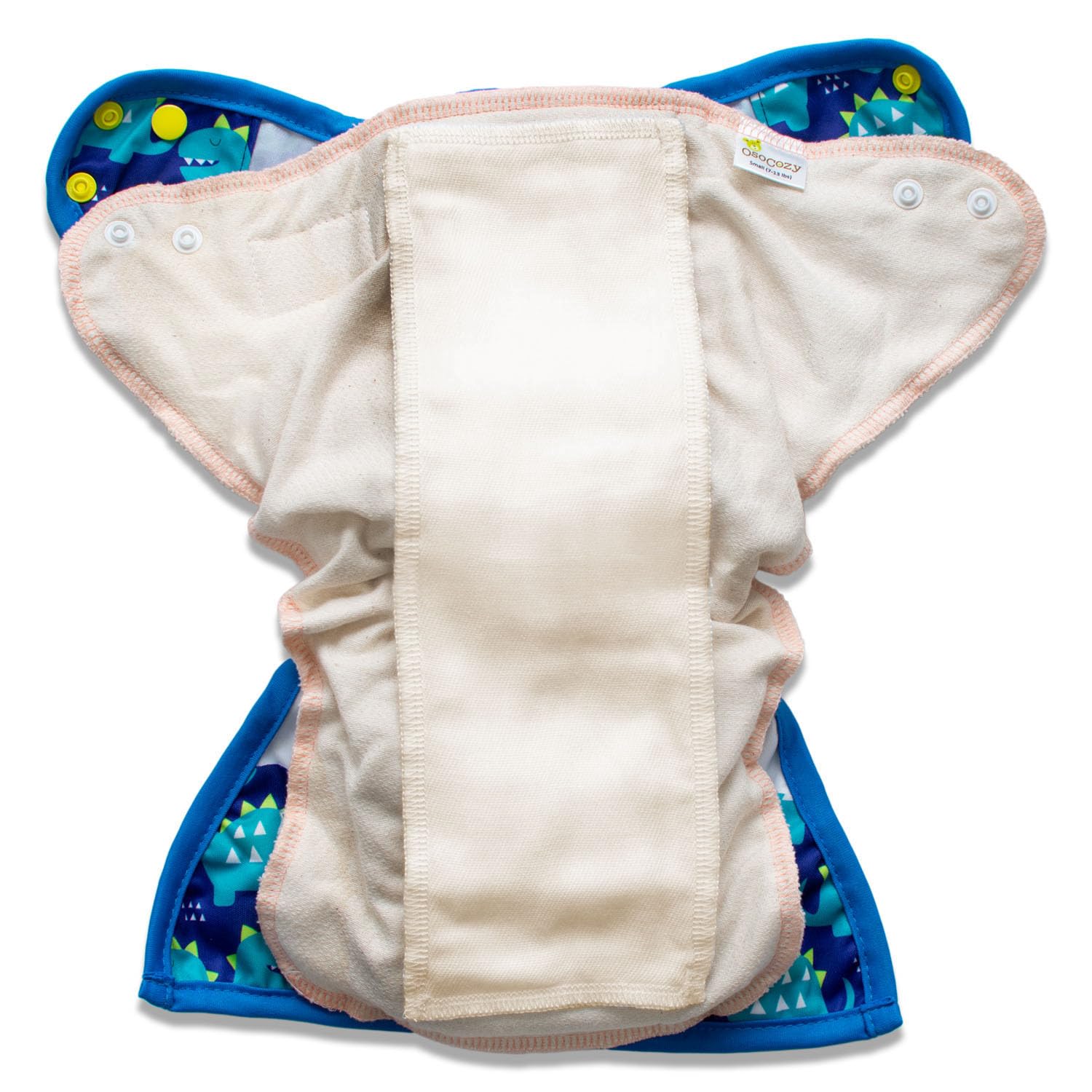 OsoCozy Gauze Cloth Diaper Doublers - 100% Unbleached Gauze Weaved Cotton, 4x12 inches, 6 Layers Thick. Add Extra Absorbency to Your Cloth Diapers - 12 Pack