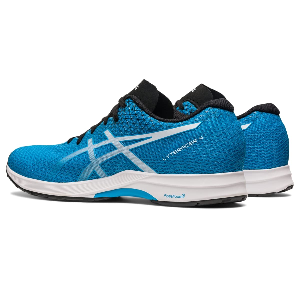 ASICS Men's LYTERACER 4 Running Shoes, 12, ISLAND BLUE/WHITE