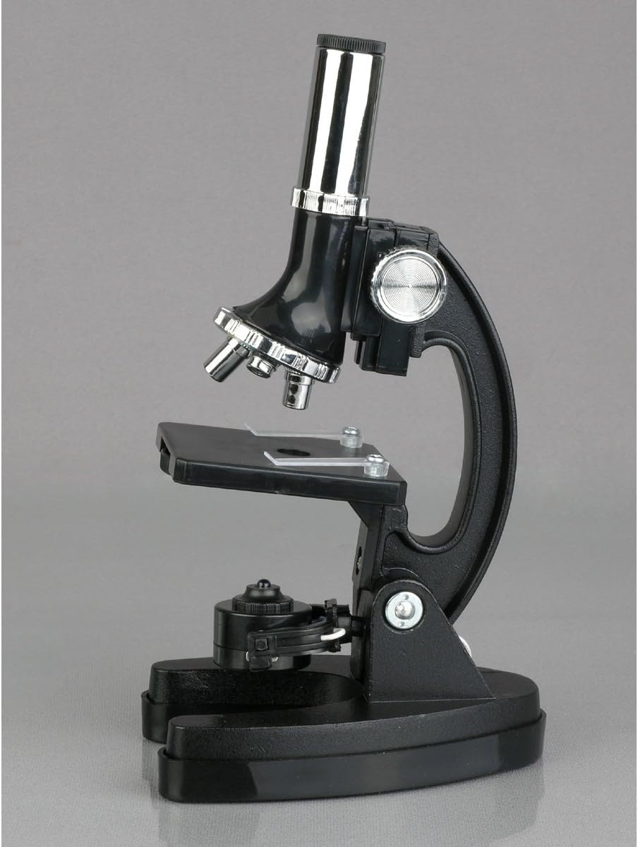 AmScope-Kids M30-ABS-KT2 Starter Microscope Kit, Metal Frame, 120X, 240X, 300X, 480X, 600X, and 1200X Magnifications, 2 Eyepieces and 49 Accessories and Case