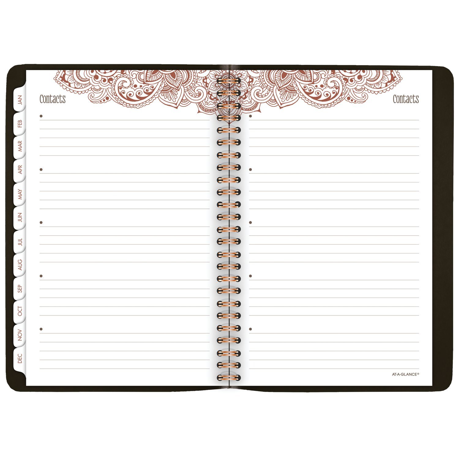 AT-A-GLANCE Weekly / Monthly Planner, January 2018 - December 2018, 5-1/2" x 8-1/2", Henna, Brown (551-200)