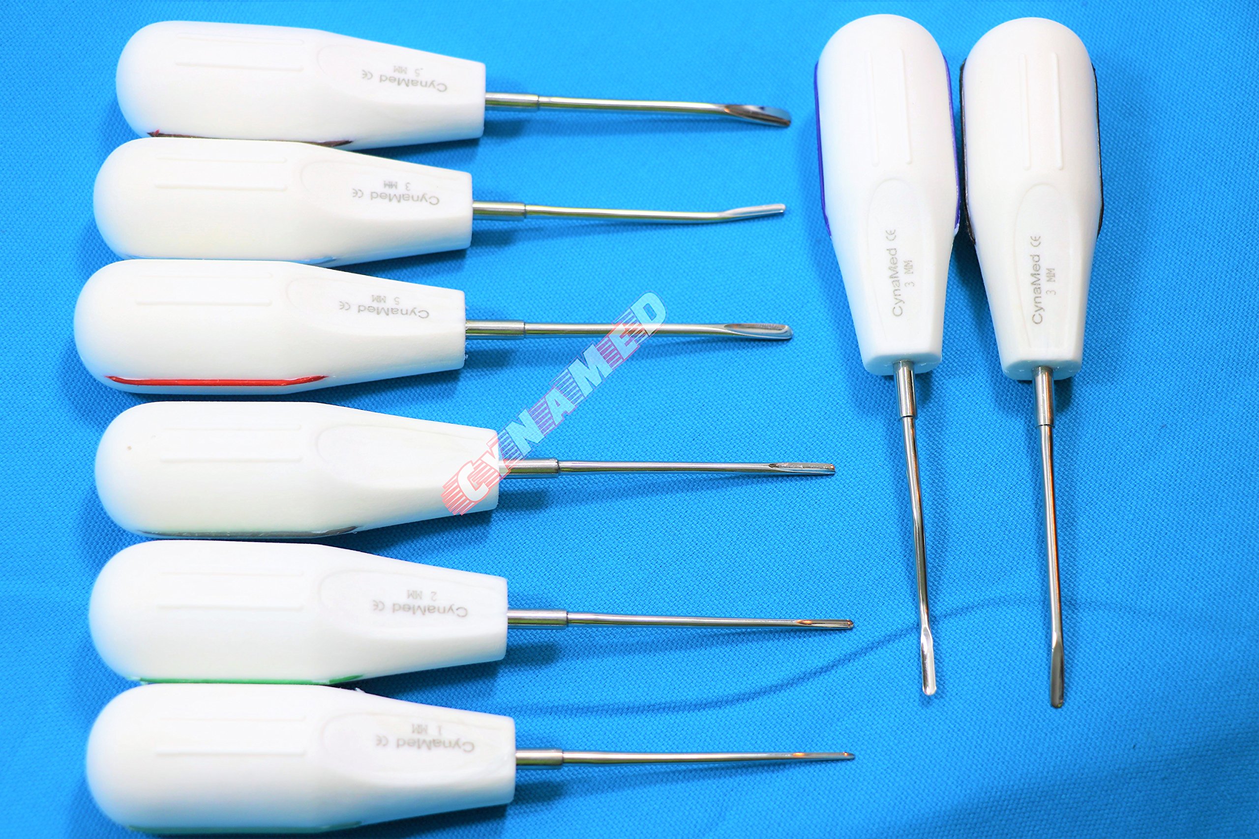 New Dental Luxating Elevators 8 Pcs Luxating Root Elevators Dental Instruments