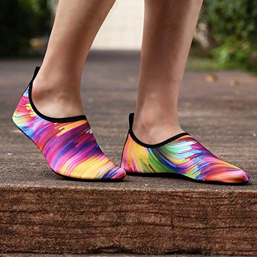 Beach Summer Surf Exercise Water Socks Yoga Outdoor Shoes Couples Swim Women's Womens Go Walk Steady Sneaker Multicolor