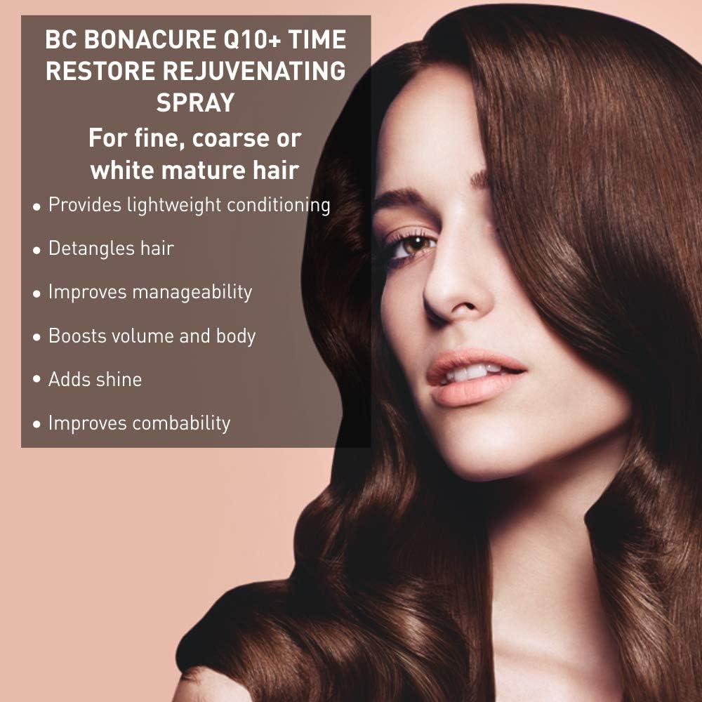 BC Bonacure Schwarzkopf Q10+ Time Restore Rejuvenating Spray, 6.7 Fl Oz