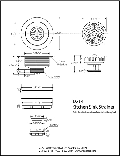 Westbrass C0145-12 Docalorah 10" 2-Handle Hot and Cold Water Dispenser Faucet Kit with Heating Tank, Filter, Kitchen Sink Strainer & Disposal Trim Set, Oil Rubbed Bronze