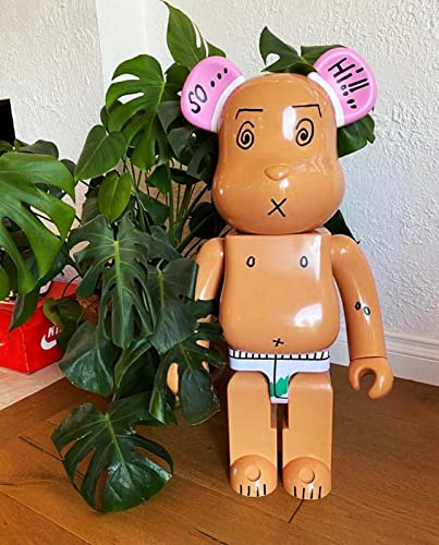 Bearbrick 400%/1000% Violent Bear Building Blocks Bear slug Model Figurine Collectible Toy Gift Fashion Ornament Statue A,1000%(70CM)