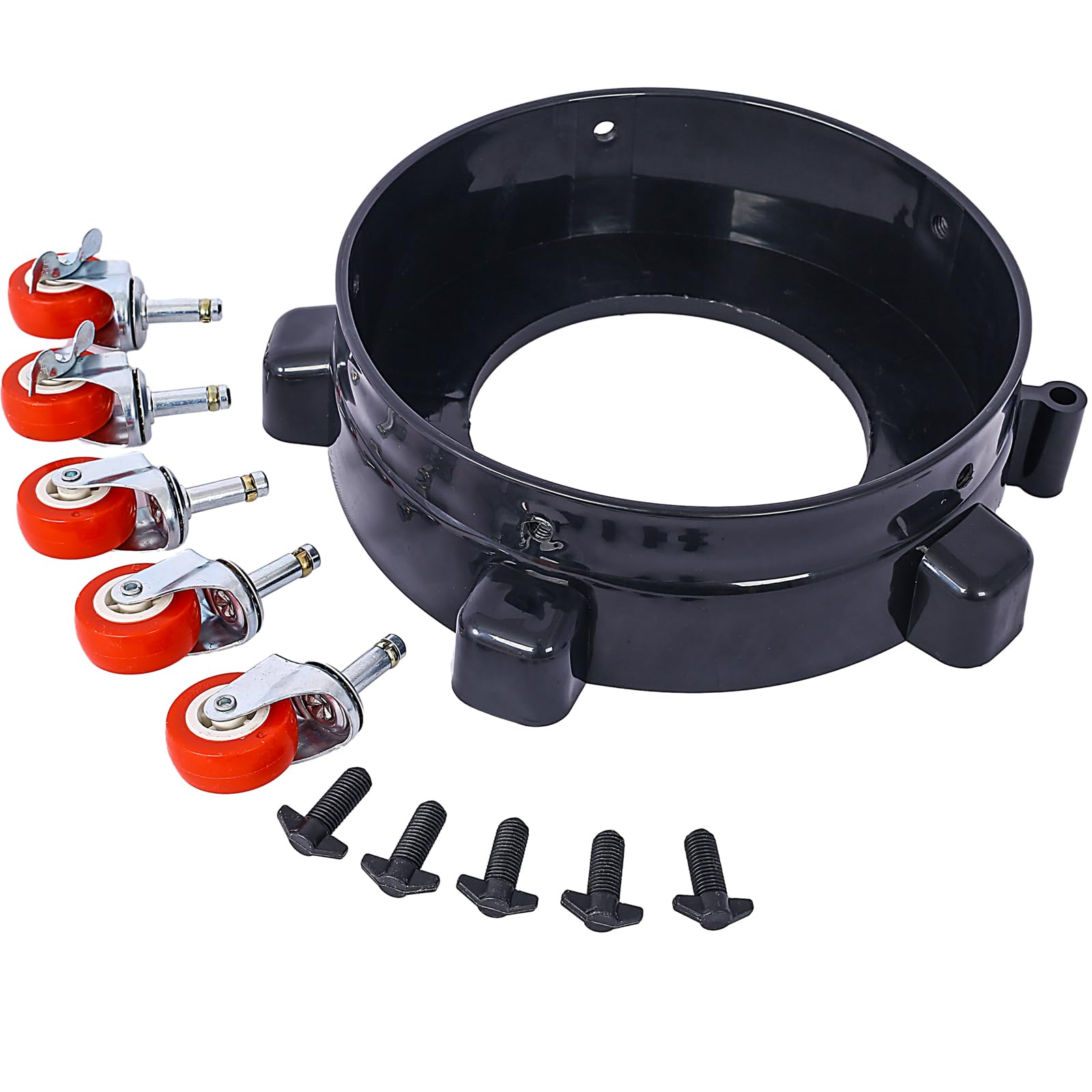 Ataucjin 5 Gallon Bucket Dolly with 5 Smooth-Rolling Swivel Casters Secure Locking Cart for Car Washing Detailing Smoother Maneuvering Have a Bottom