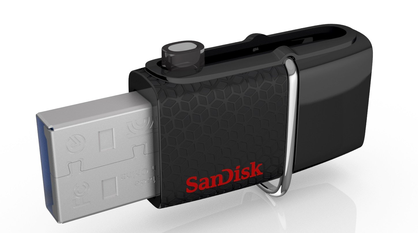 SanDisk Ultra 64GB USB 3.0 OTG Flash Drive With micro USB connector For Android Mobile Devices(SDDD2-064G-G46)