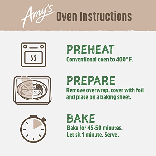 Amy's Frozen Meals, Cheese Enchilada, Made With Organic Black Beans and Corn, Gluten Free Microwave Meals, 9 Oz