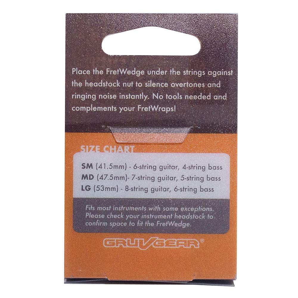 Gruv Gear FretWedge-Small (41.5mm), 2 Pack (FWG2-BLK-SM)