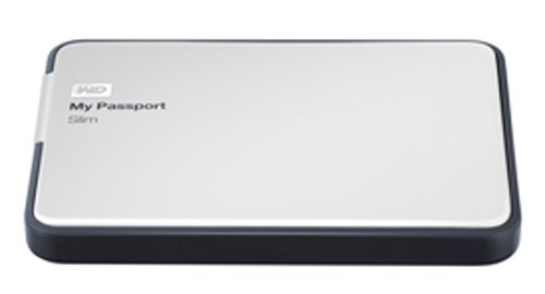 WD My Passport Slim 2TB Portable Metal External Hard Drive USB 3.0 with Auto Backup