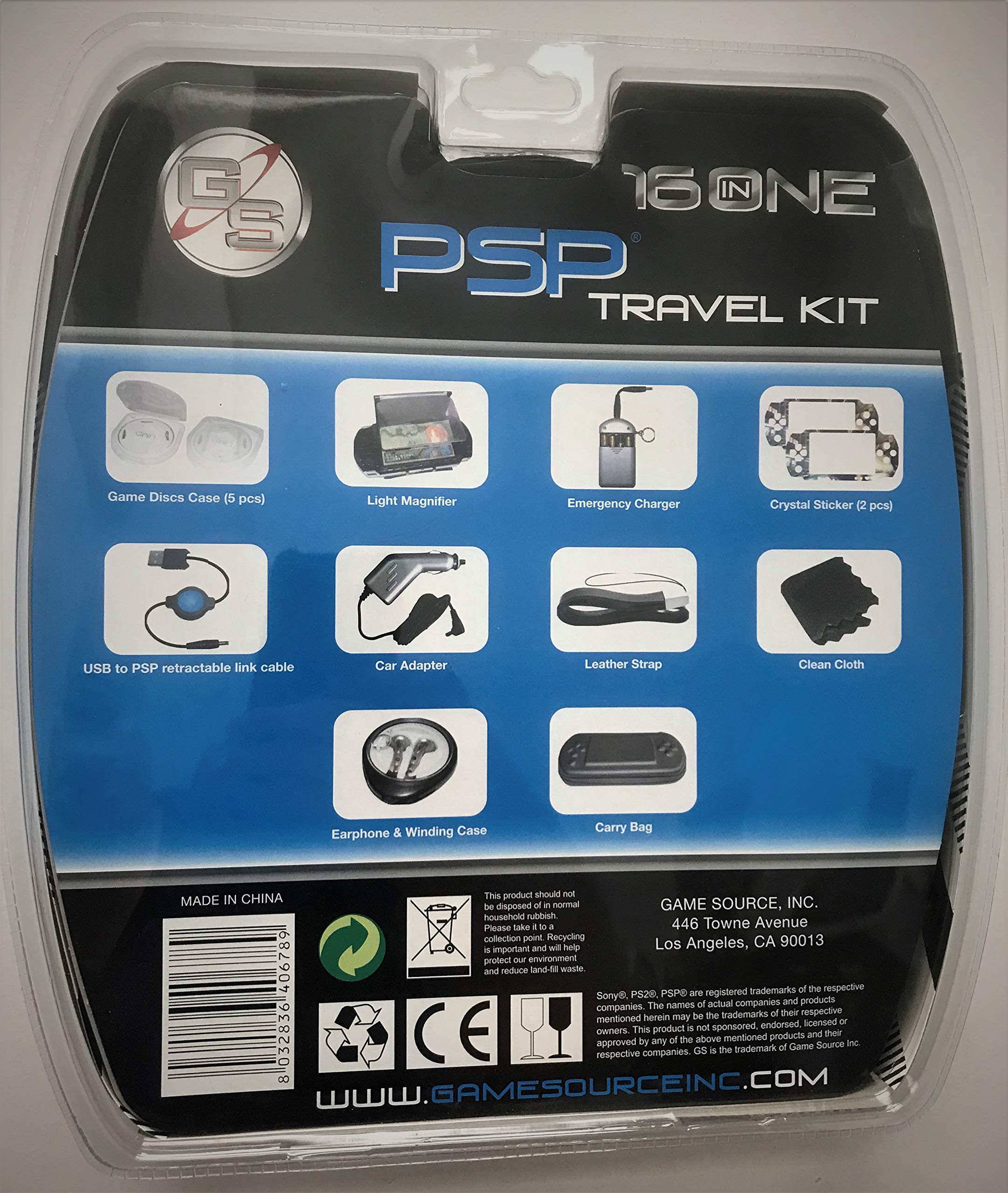 GS PSP 16 IN 1 TRAVEL KIT