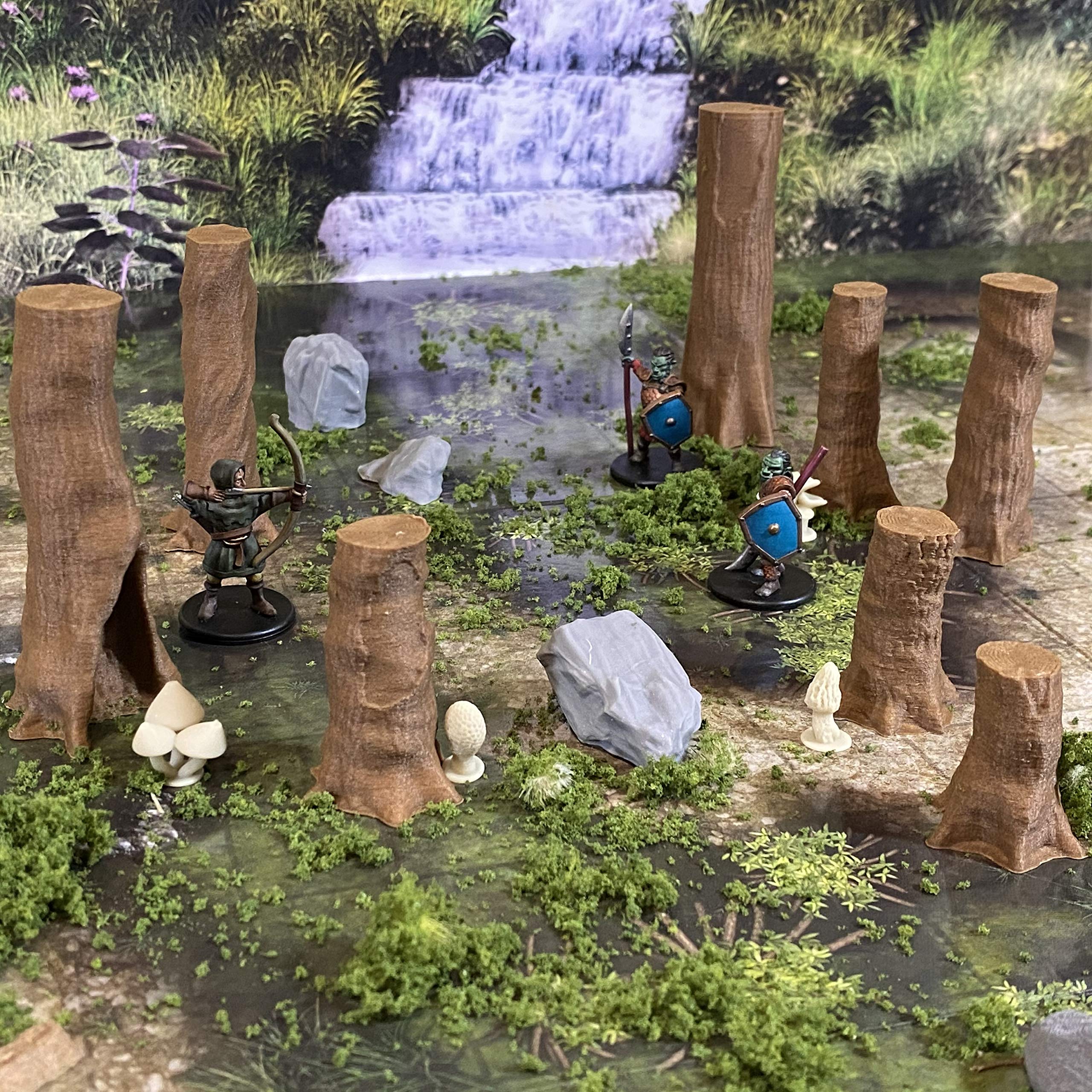 Extruded Gaming Forest Trees Set 2