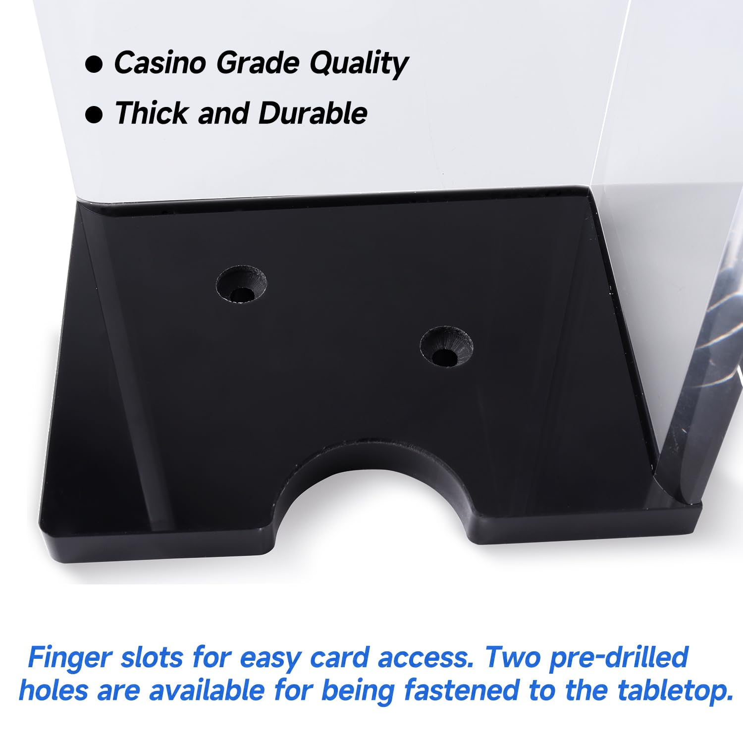GSE Games & Sports Expert 6 Decks Acrylic Discard Trays, Casino Grade Discard Holder Trays for Blackjack, Bridge, Playing Cards