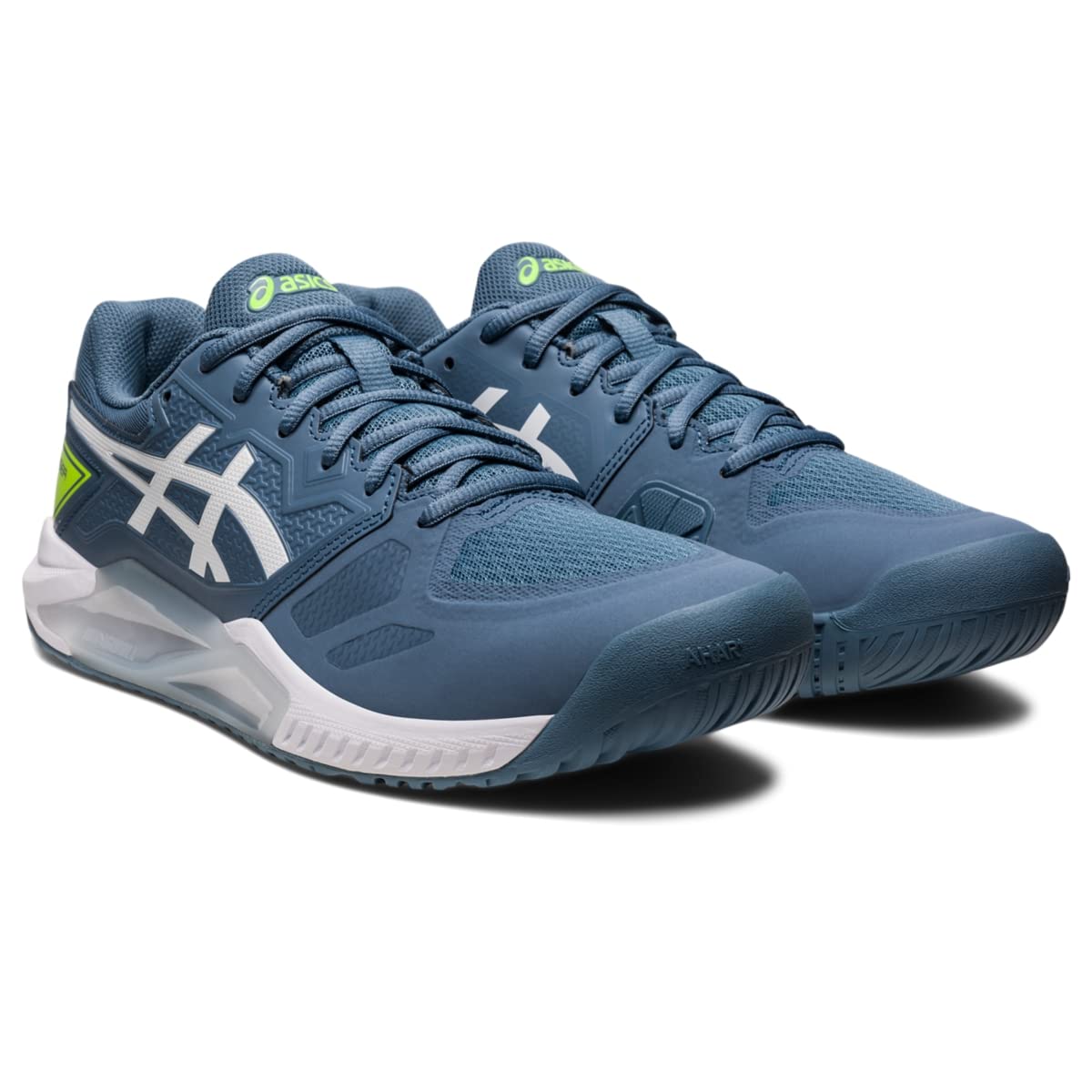 ASICS Men's GEL-CHALLENGER 13 Tennis Shoes, 9.5, STEEL BLUE/WHITE