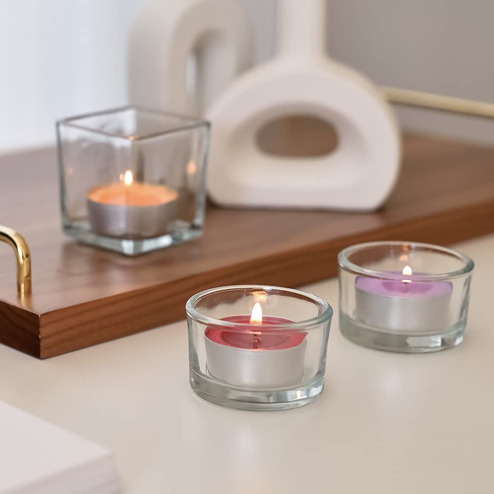 COCODOR Unscented Tealight Candles / 100 Pack / 4-5 Hour Extended Burn Time/Made in Italy, Cotton Wick, Scented Home Deco, Fragrance, Mother's day