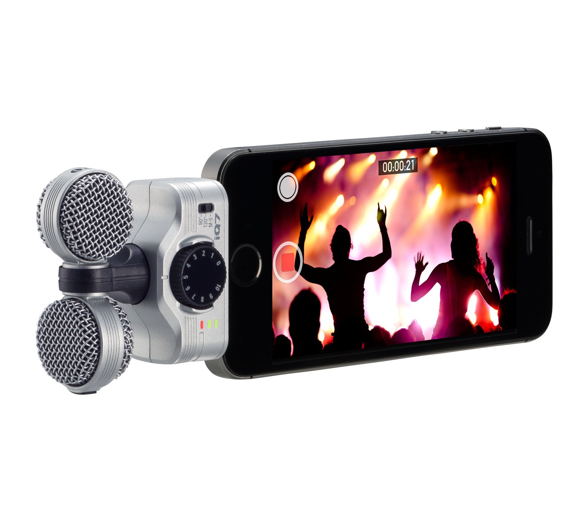 Zoom iQ7 Rotating Mid Side Stereo Capsule - Lightning Connector for iOS