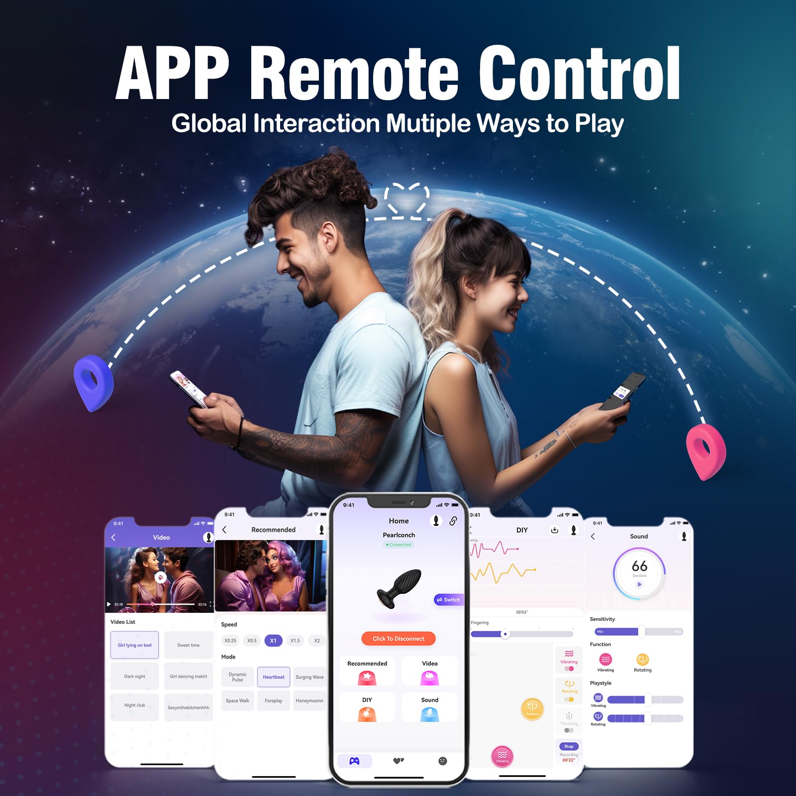 Anal Dildo Remote Control Vibrators - Realistic Dildo Anal Dildos Vibrating Dildo Sex Machine with 9 Vibrating Rotation Mode, Anal Ease Anal Training Mini Thick Dildos for Male Masturbator