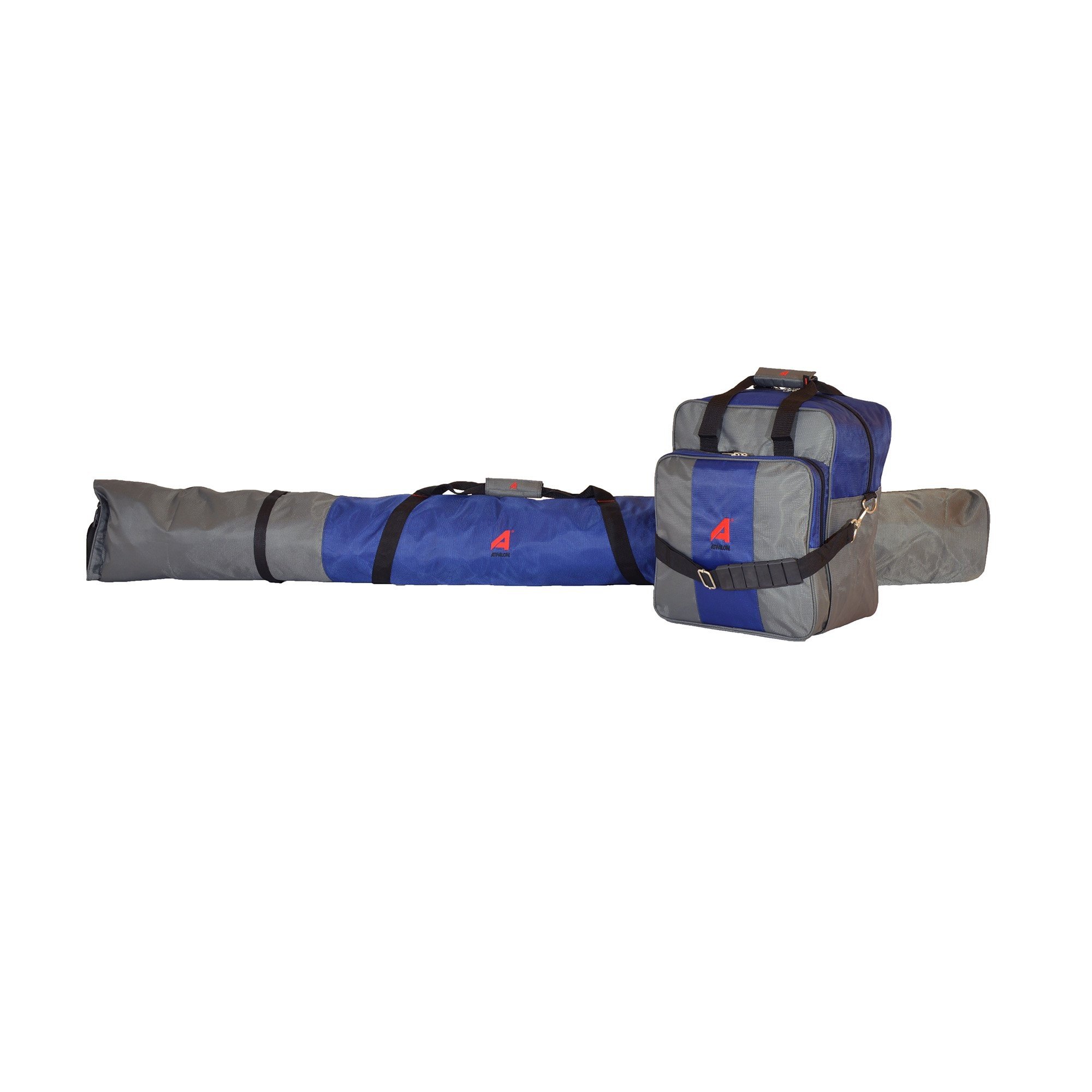 Athalon Deluxe 2Pc Ski & Boot Bag Combo - Gray/Navy