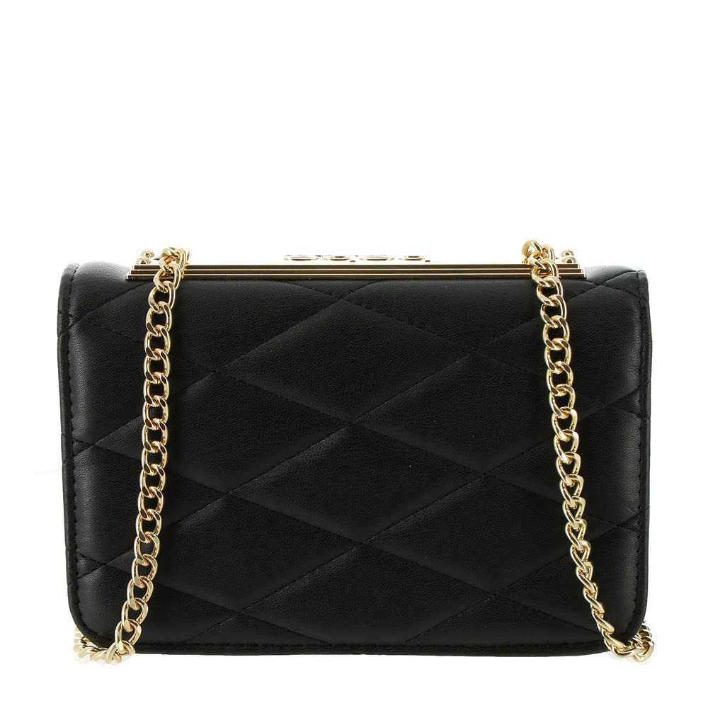 bebe Abigail Logo Top Crossbody Bag Black