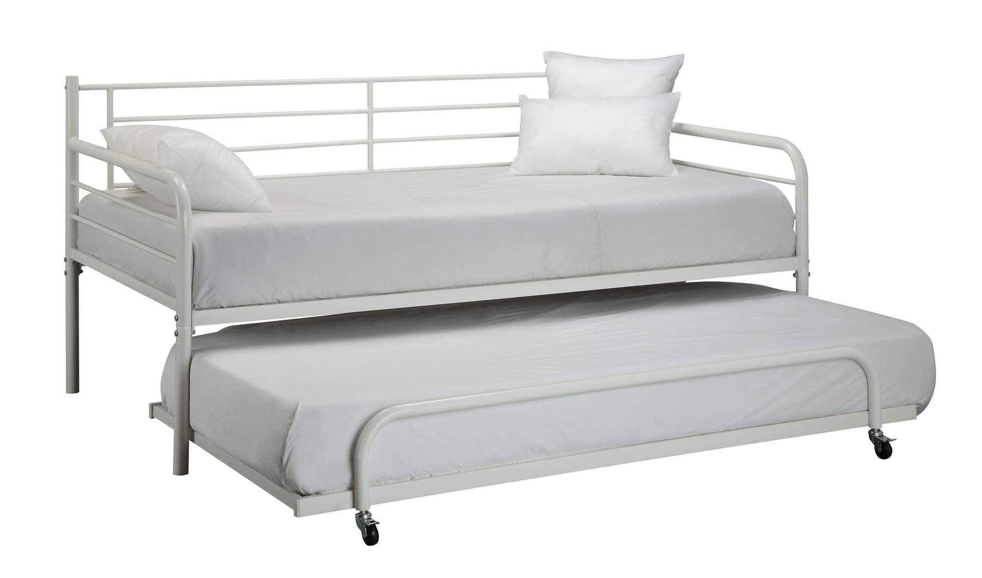 DHP Metal Daybed Frame, Twin Size Furniture, White