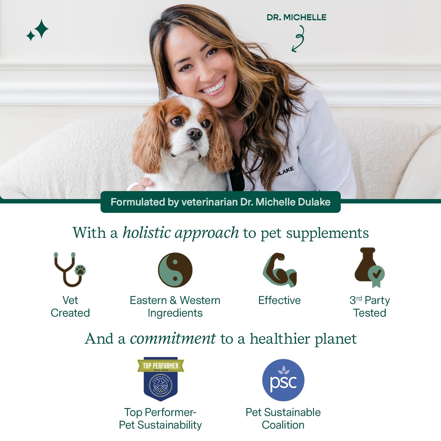 Fera Pet Organics Plant-Based Omega 3 Supplement for Dogs & Cats – Vet Created - Skin, Coat & Immunity – Vegan Omega 3 - EPA, DHA & ALA – 8oz, 48 Servings